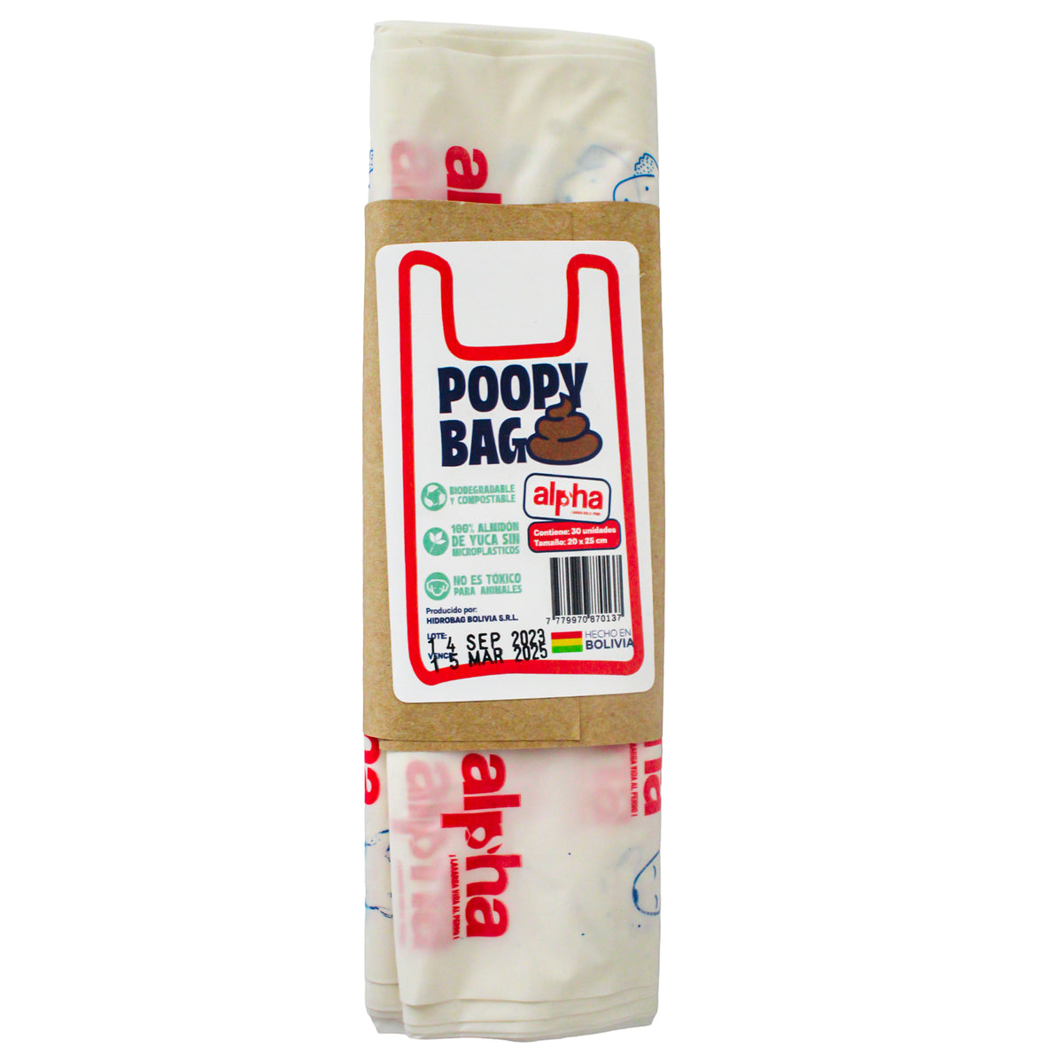 Poopy Bags Bolsas Biodeg. 20X25cm 30 Unidades — Totem Amarket